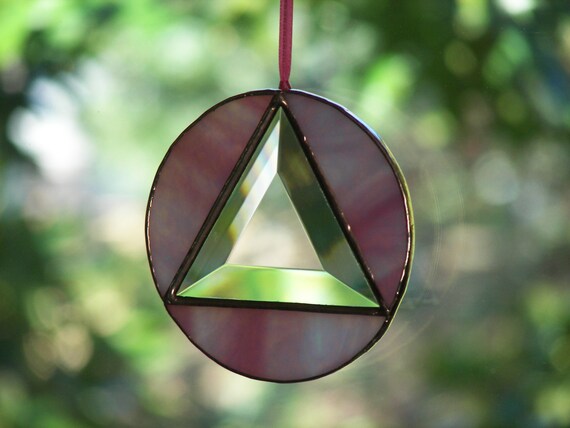 Ornaments Stained Glass AA Symbol Home & Living Home Décor etna.com.pe