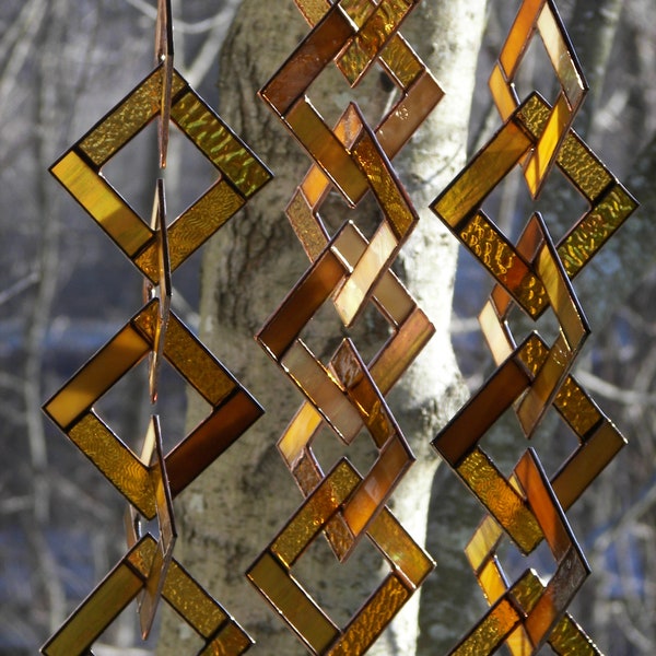 Amber Stained Glass - Etsy