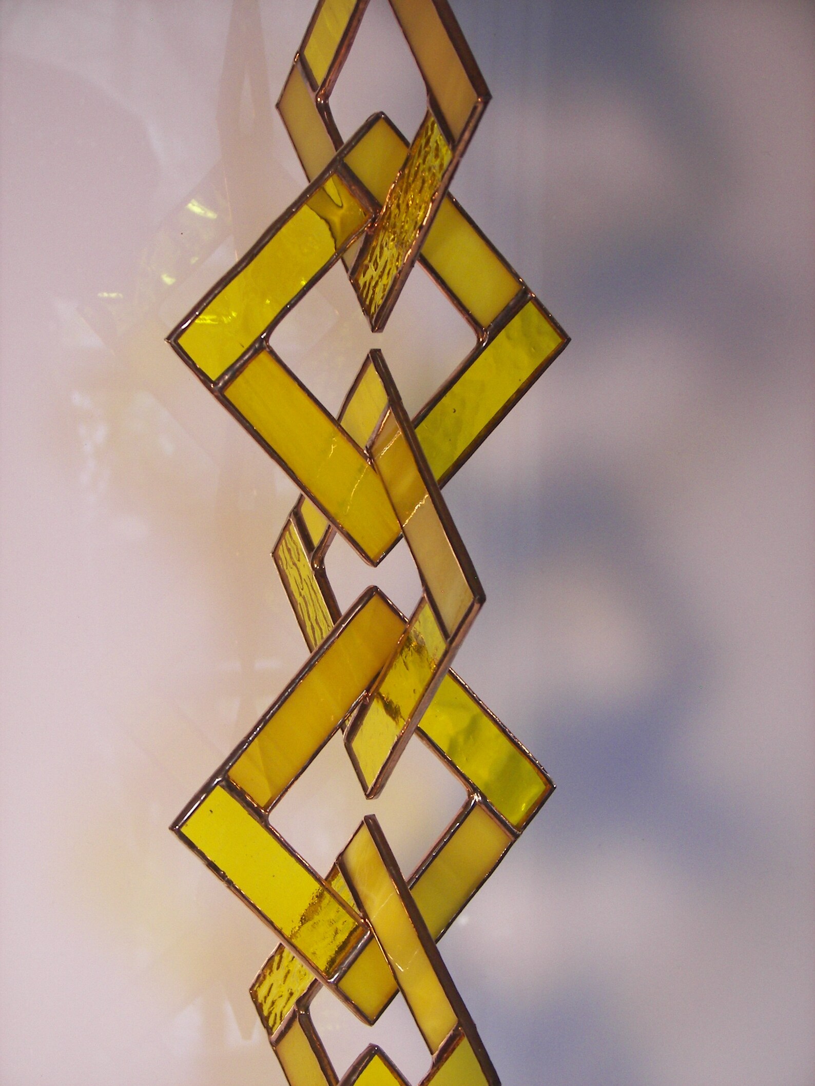 Yellow Stained Glass-stained Glass Suncatcher-stained Glass - Etsy