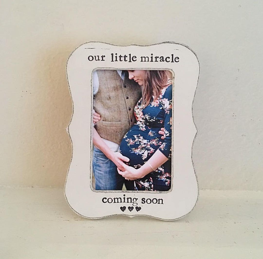 Push Present, Pregnancy Reveal Frame, Baby After Loss Gift, Rainbow ...