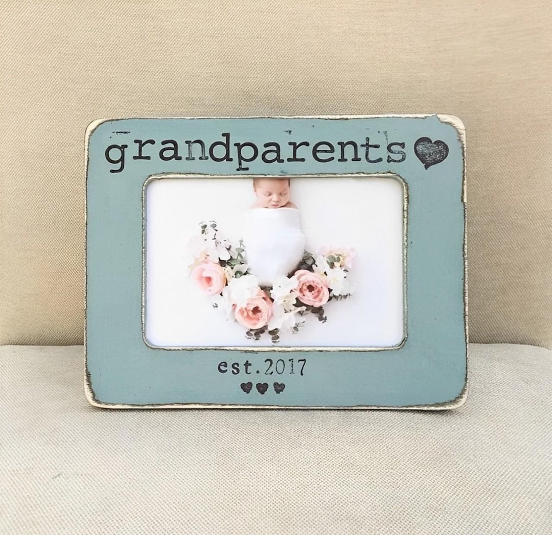 Grandparents Frame, Gift for Grandparents, Baby Picture Frame ...