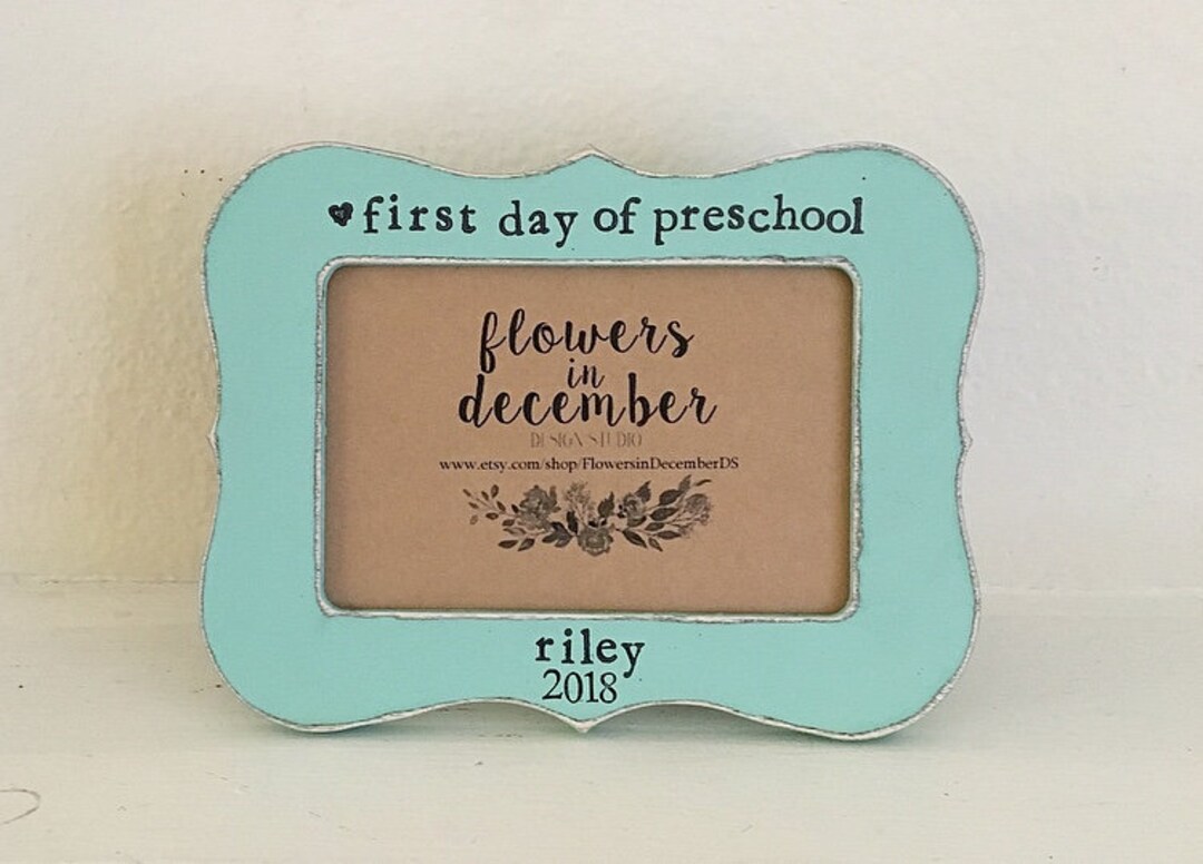 First Day of School Picture Frame, Back to School, Personalized Frame ...