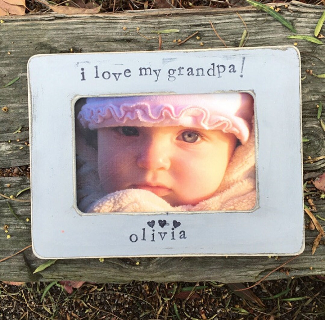 Gift for Grandpa, Grandpa Picture Frame, Dad to Grandpa Picture Frame ...