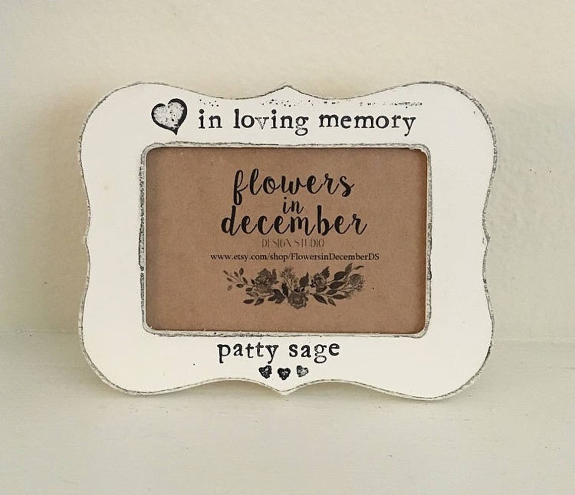 Memorial Gift in Loving Memory Picture Frame in Memory Of | Etsy