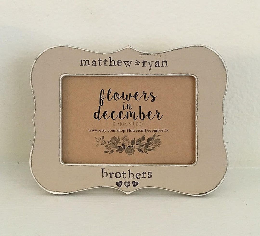 Brothers Picture Frame, Siblings, New Mom Gift, Personalized Picture ...