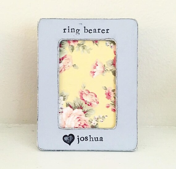 Ring Bearer Picture Frame Personalized Ring Bearer Gift Custom | Etsy
