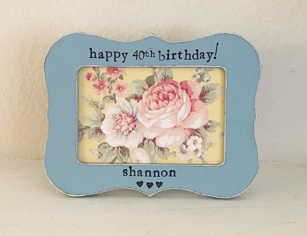 40th Birthday Gift Birthday Frame Birthday Gift for Her - Etsy