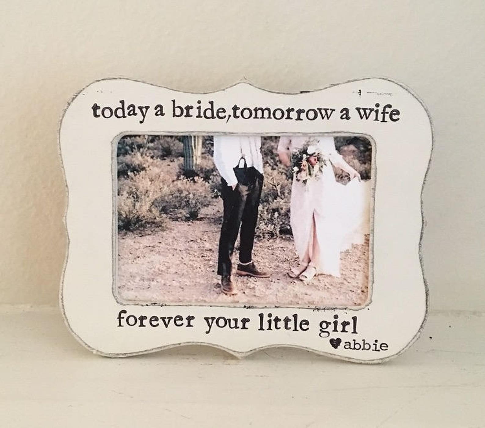 Today a bride tomorrow a wife forever your little girl | Etsy
