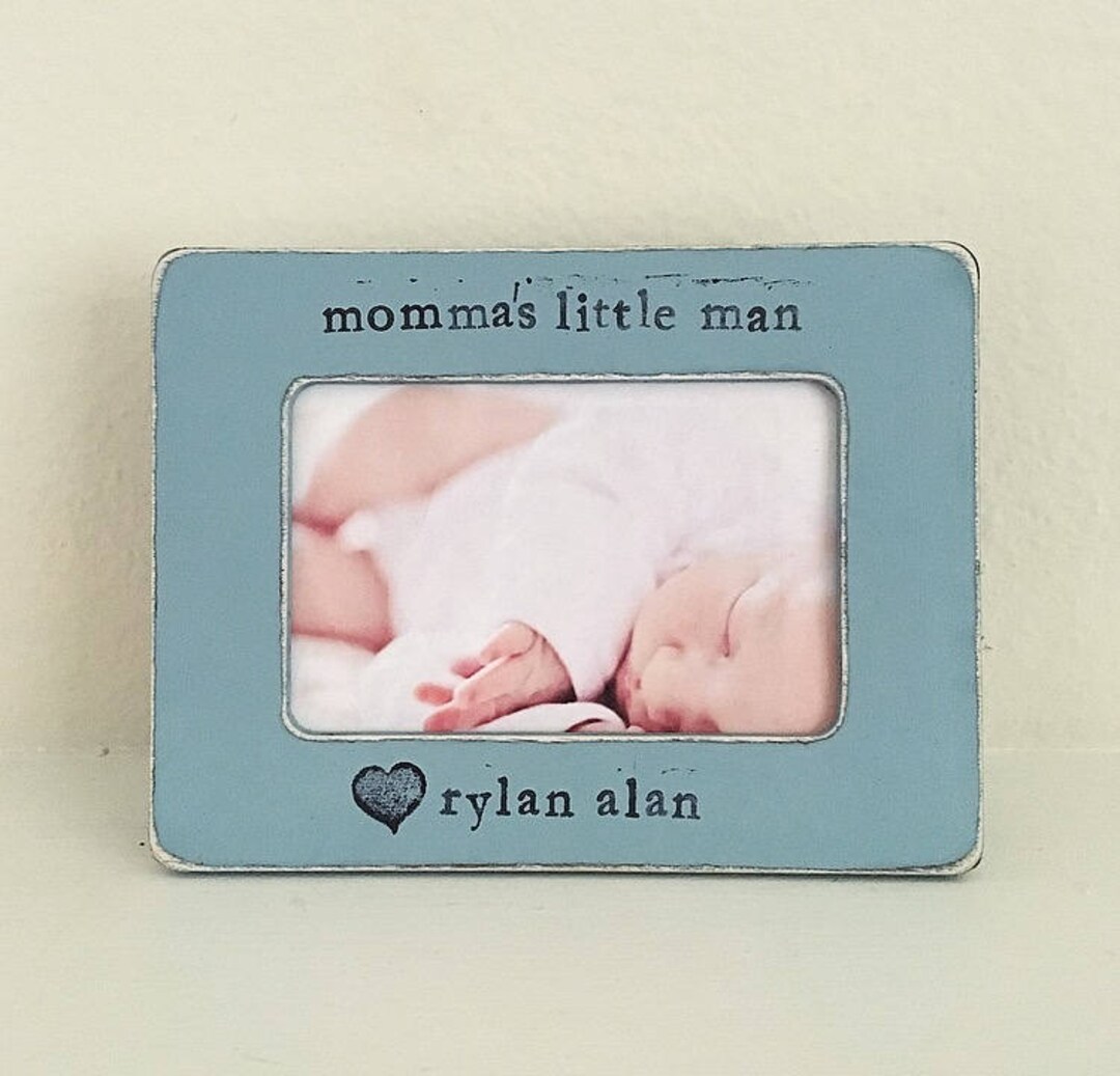 Little Man, Little Dude, Personalized Picture Frame for Mom, Mother's ...