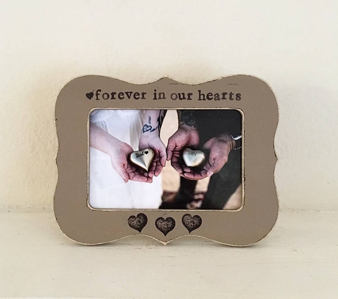 Forever in Our Hearts Memorial Picture Frame, in Loving Memory, Loss of ...