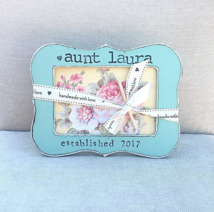 Aunt gift Mothers day frame Personalized picture frame | Etsy