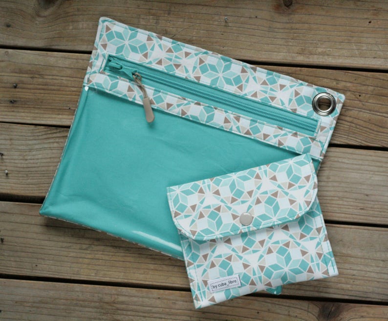 MTO Clear Vinyl Travel Pouch Geometry - Etsy