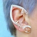 Pair of Elf Ear Cuffs Venus With Pink and Blue Beads, Metal Elf Ears ...