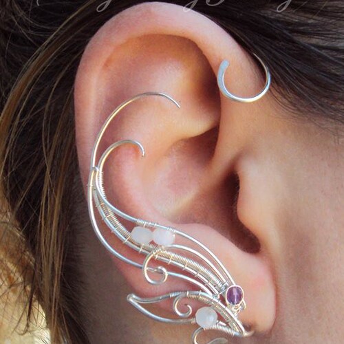 Pair of Wire Wrapped Ear Cuff Ear Cuffs Elf Earrings Ear | Etsy