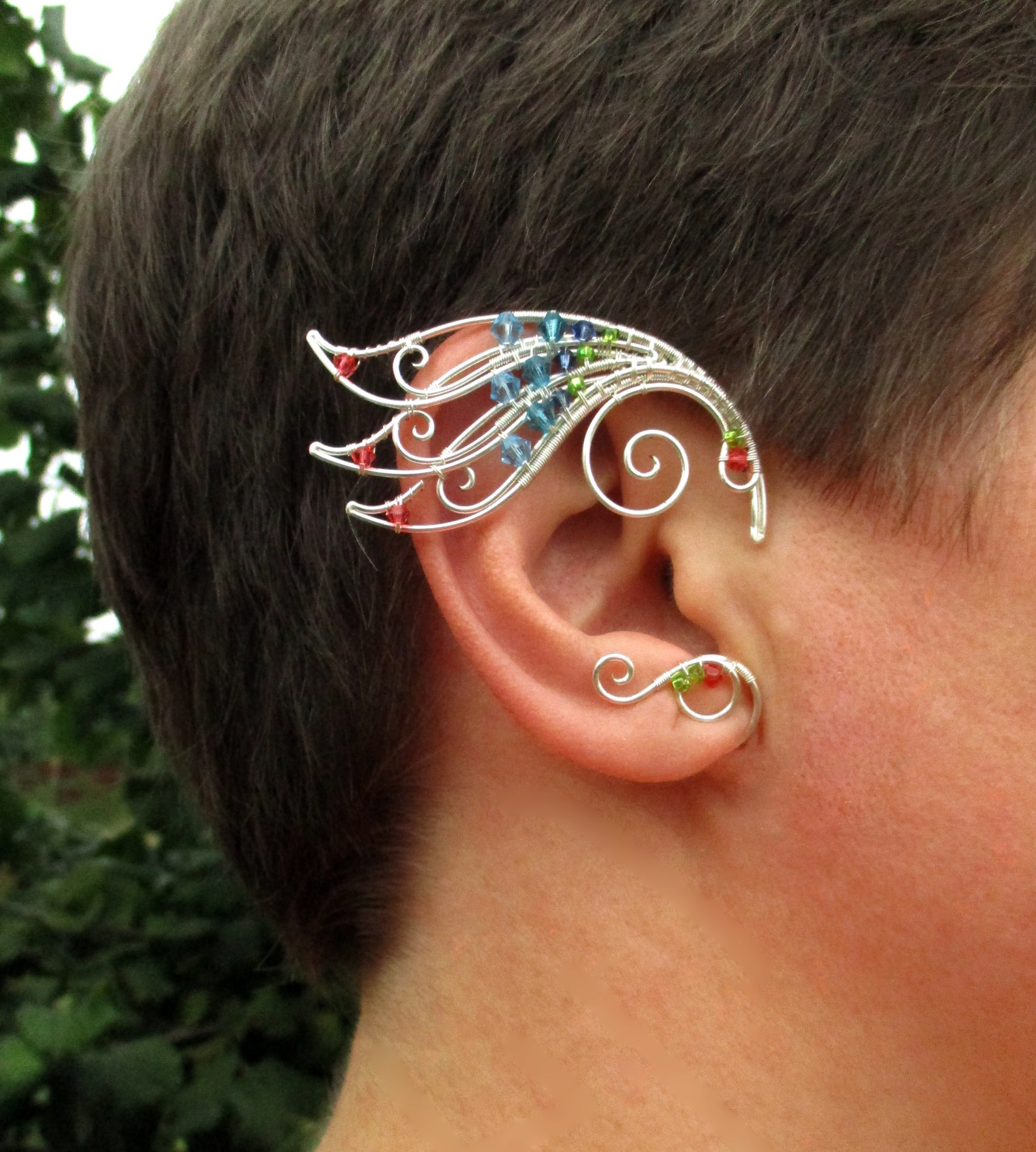 Pair of Ear Cuffs Hummingbird Ear Cuffs Elf Earrings Ear - Etsy