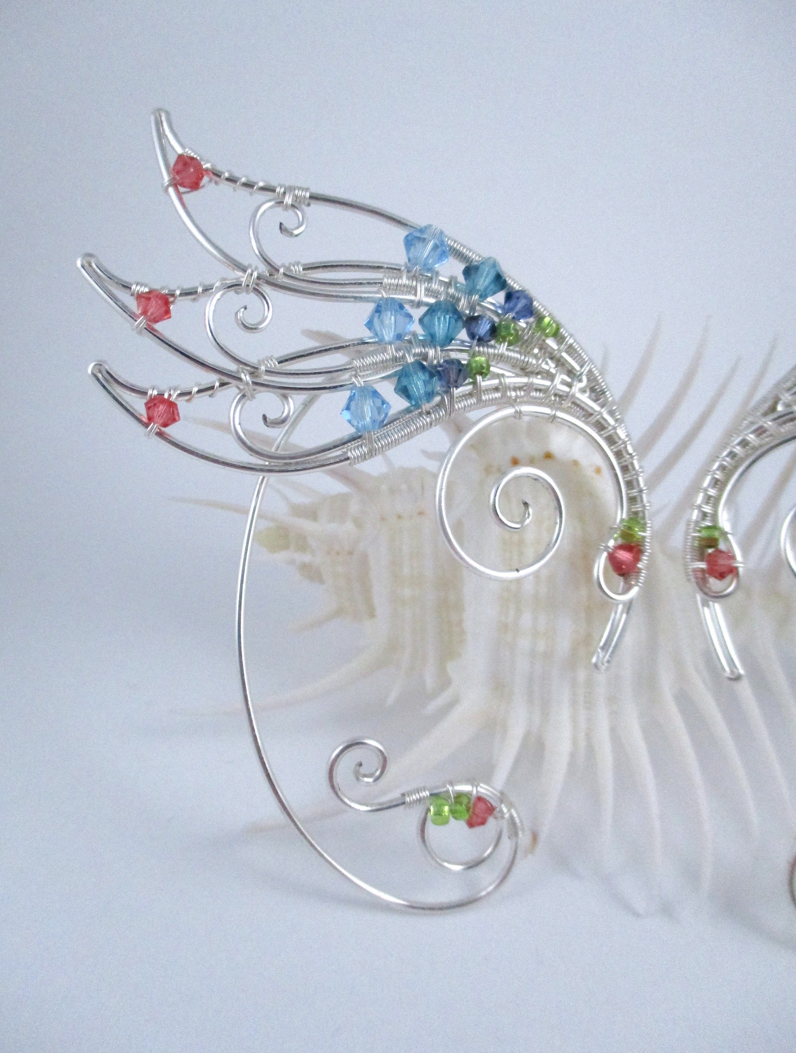 Pair of Ear Cuffs Hummingbird Ear Cuffs Elf Earrings Ear - Etsy