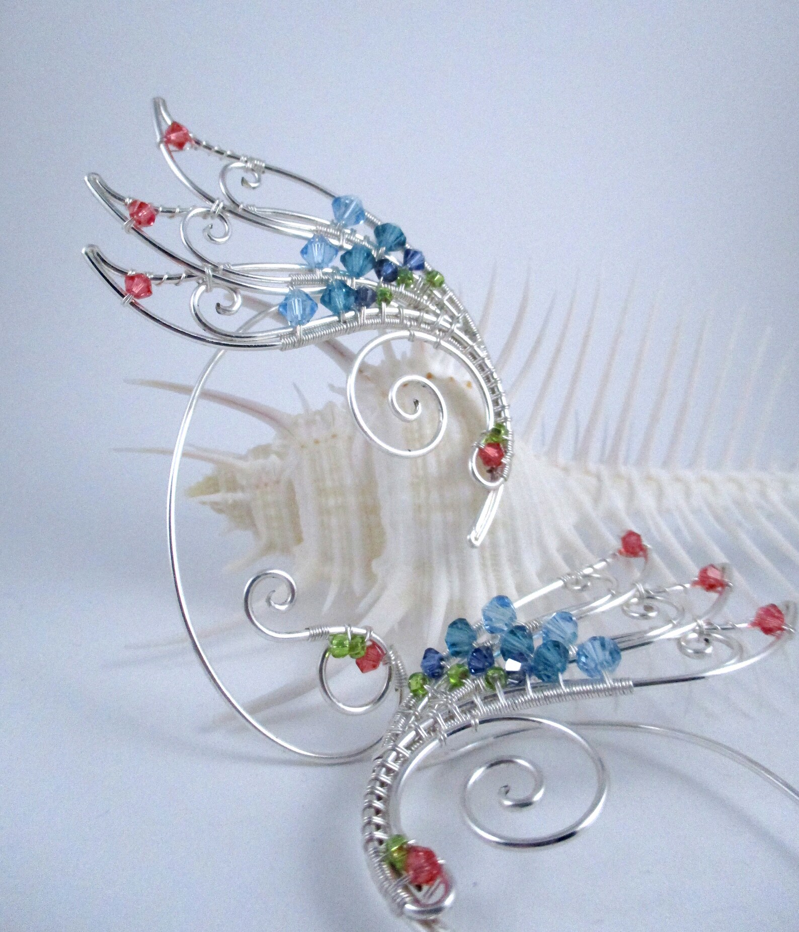 Pair of Ear Cuffs Hummingbird Ear Cuffs Elf Earrings Ear - Etsy