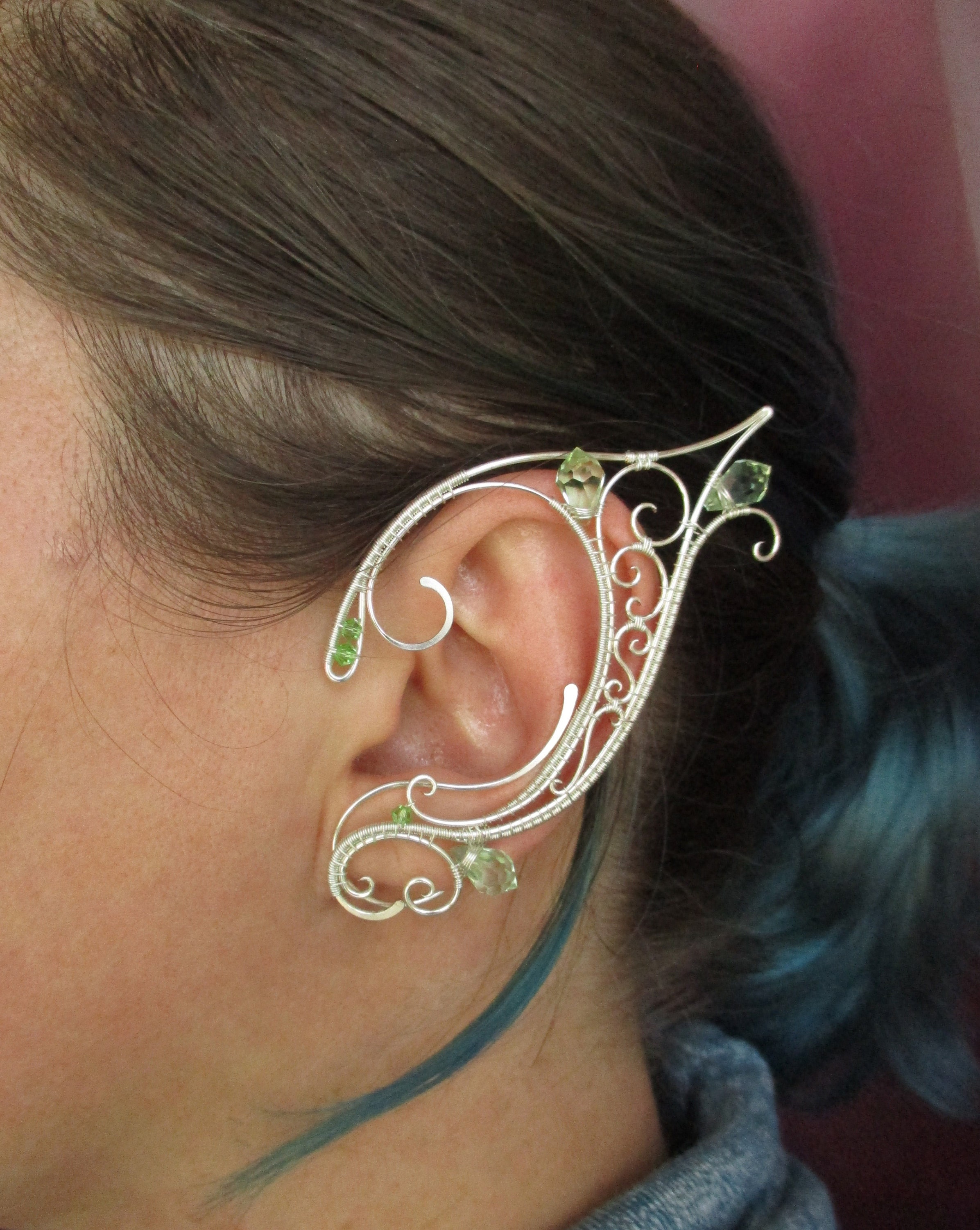 Pair of Elf Ear Cuffs Dreamcatcher - Ear Cuff - Elf Ears - Fairy Ear ...