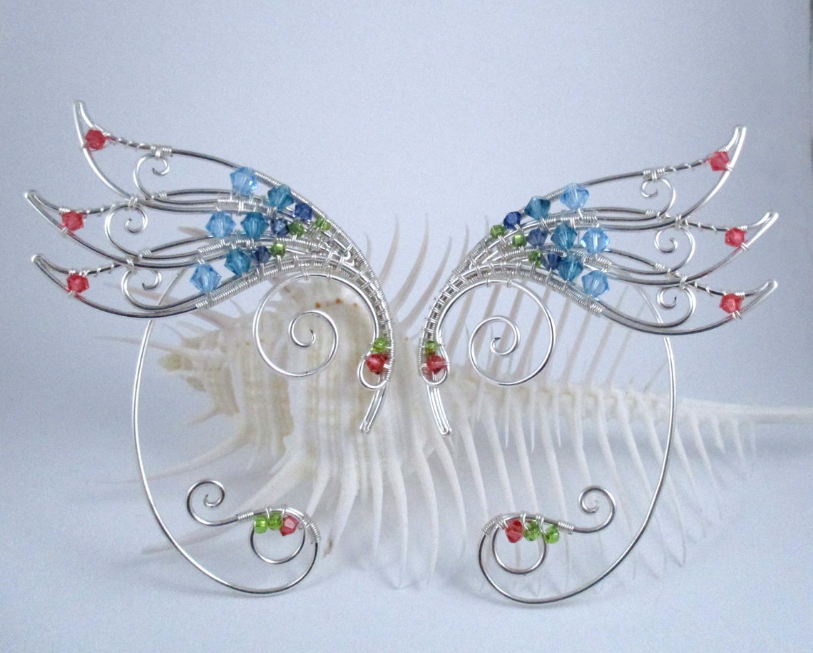 Pair of Ear Cuffs Hummingbird Ear Cuffs Elf Earrings Ear - Etsy