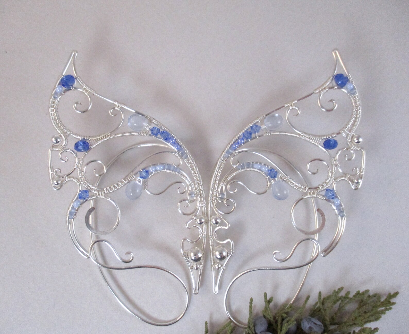 Pair of Elf Ear Cuffs Sea Waves - Mermaid Elven Fairy Ears, Big Single ...