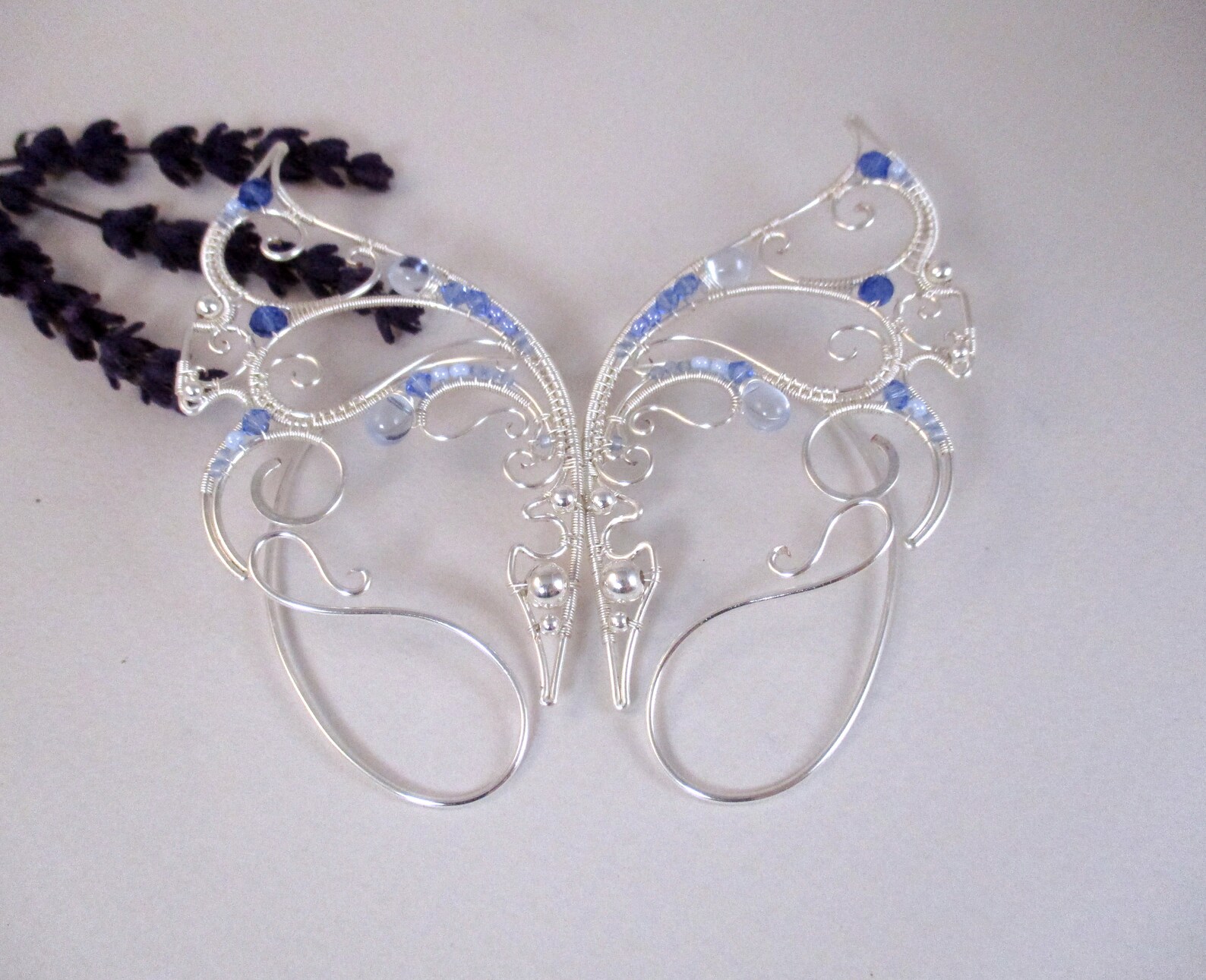 Pair of Elf Ear Cuffs Sea Waves - Mermaid Elven Fairy Ears, Big Single ...