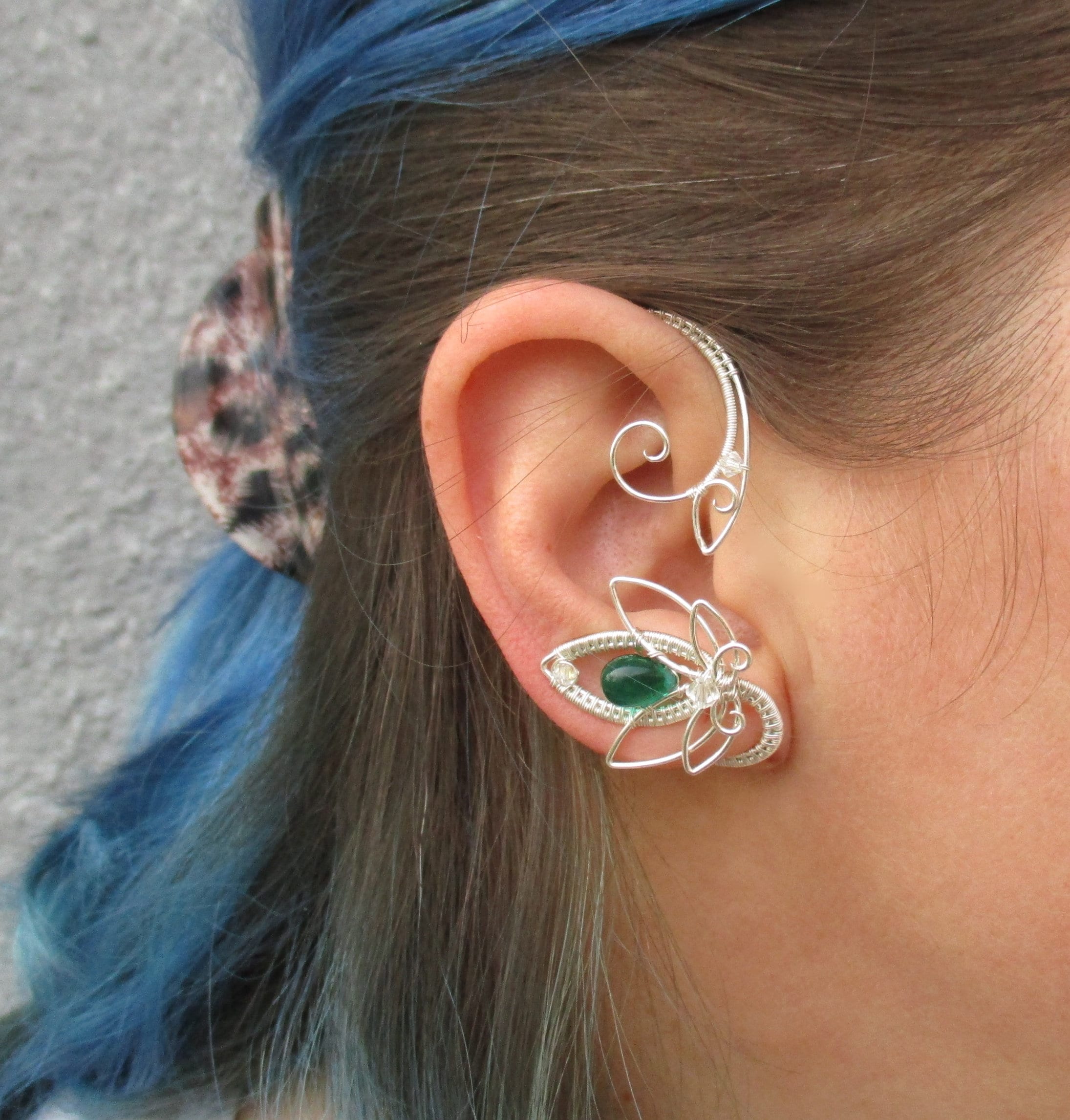 Pair of wire ear cuffs Ivy Ear cuffs Elf earrings Ear | Etsy