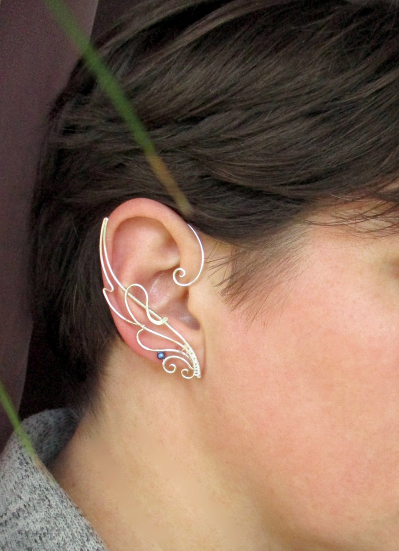 Pair of Elf Ear Cuffs Lake of Dreams Ear Cuff Elf Ears | Etsy