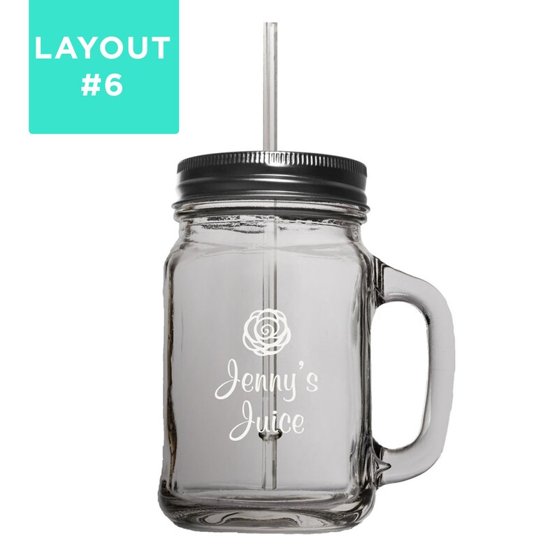 Mason Jar W Handle Lid And Straw 15 Oz Mug American Pi Etsy