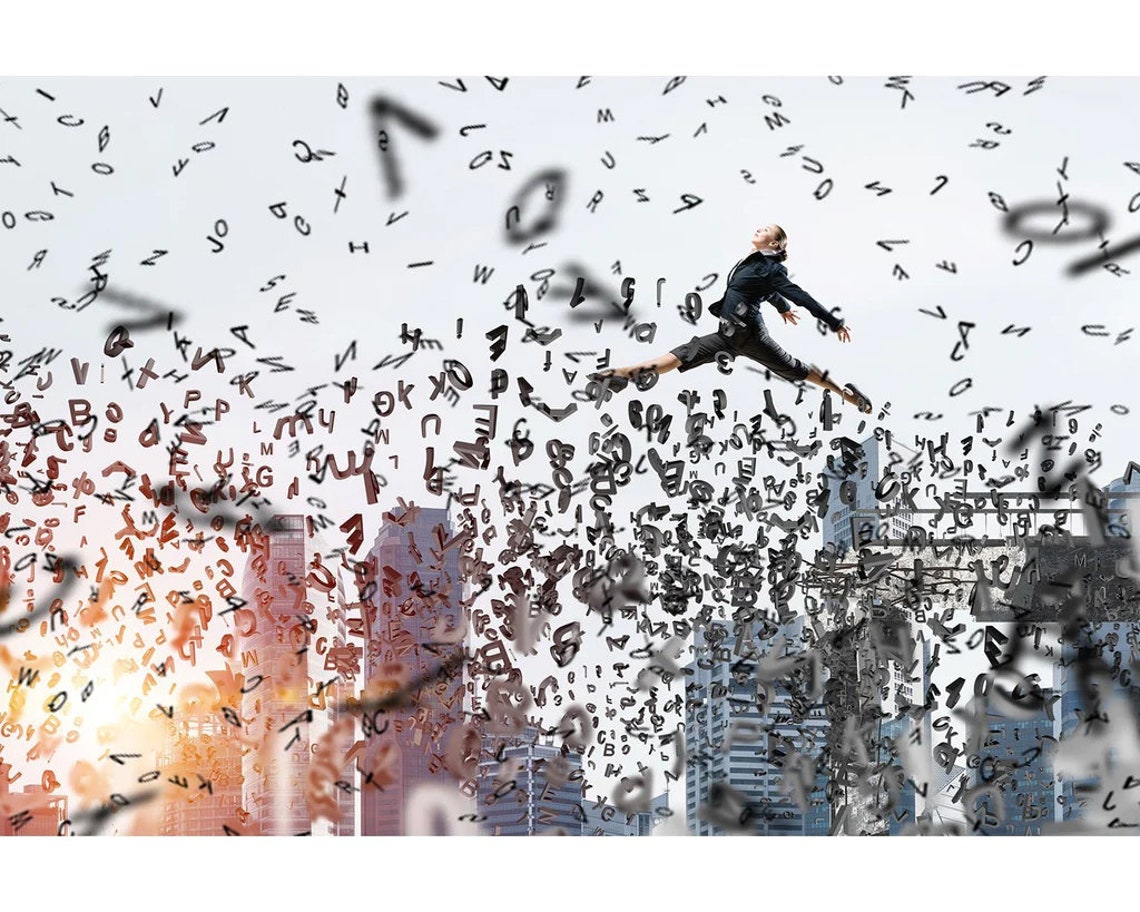 30 Flying Letter Photoshop Overlay, Letter Overlay,flying Letter ...