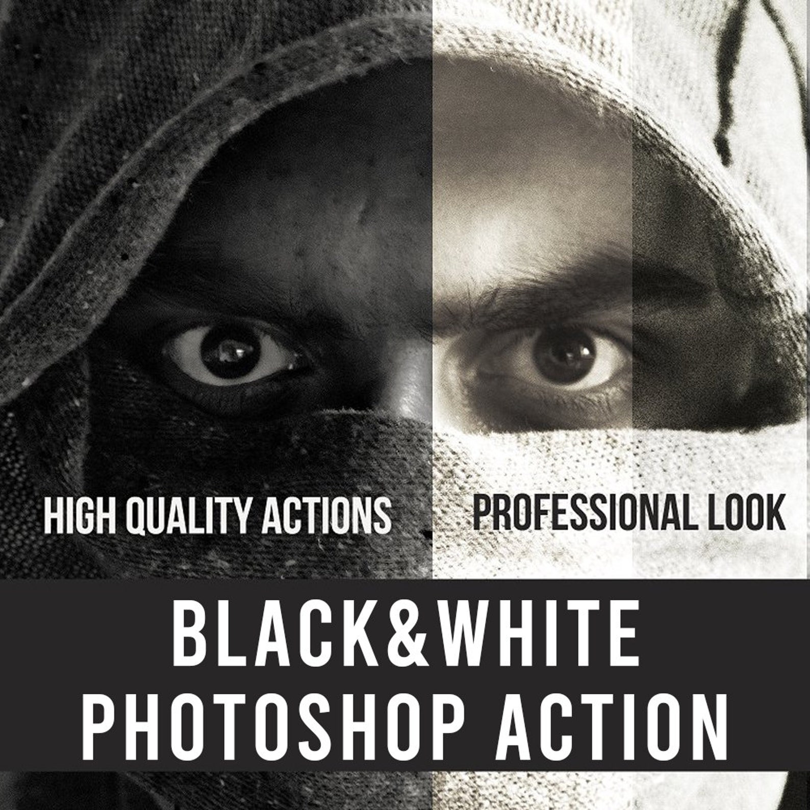 The Best Black & White Photoshop Action,photoshop Brushes,photoshop ...