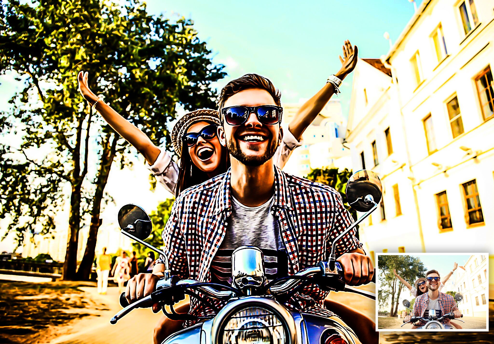 HDR Oil Effect Photoshop Action, Photoshop Bundle,photoshop Effects ...