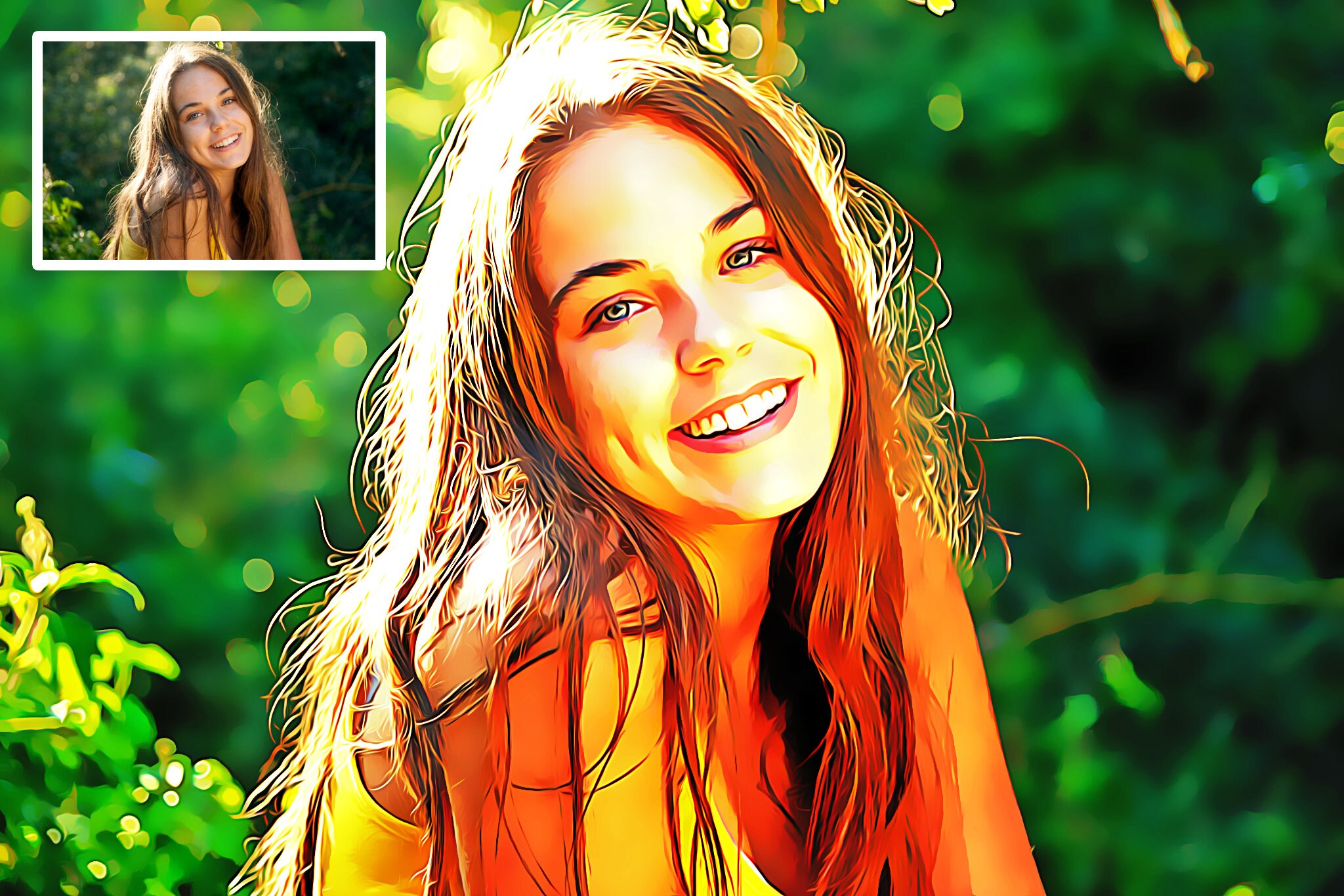 Realistic Digital Painting Effect, Photoshop Action,photoshop Brushes ...