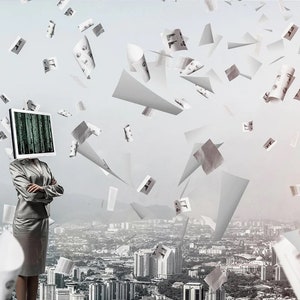 20 Flying Paper Photoshop Overlay, Paper Overlay,flying Paper Overlay ...