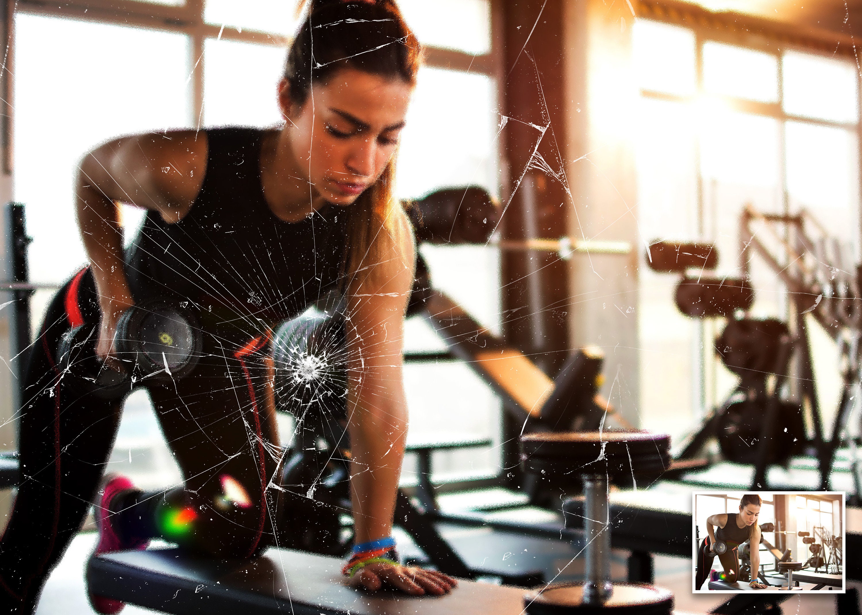 The Best Broken Glass Photoshop Template | Photoshop Template ...
