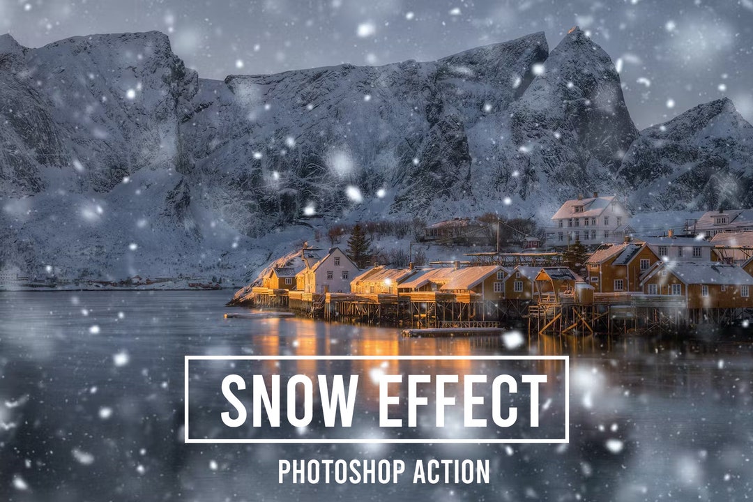 High Quality Snow Effect Photoshop Action | Photoshop Brushes ...