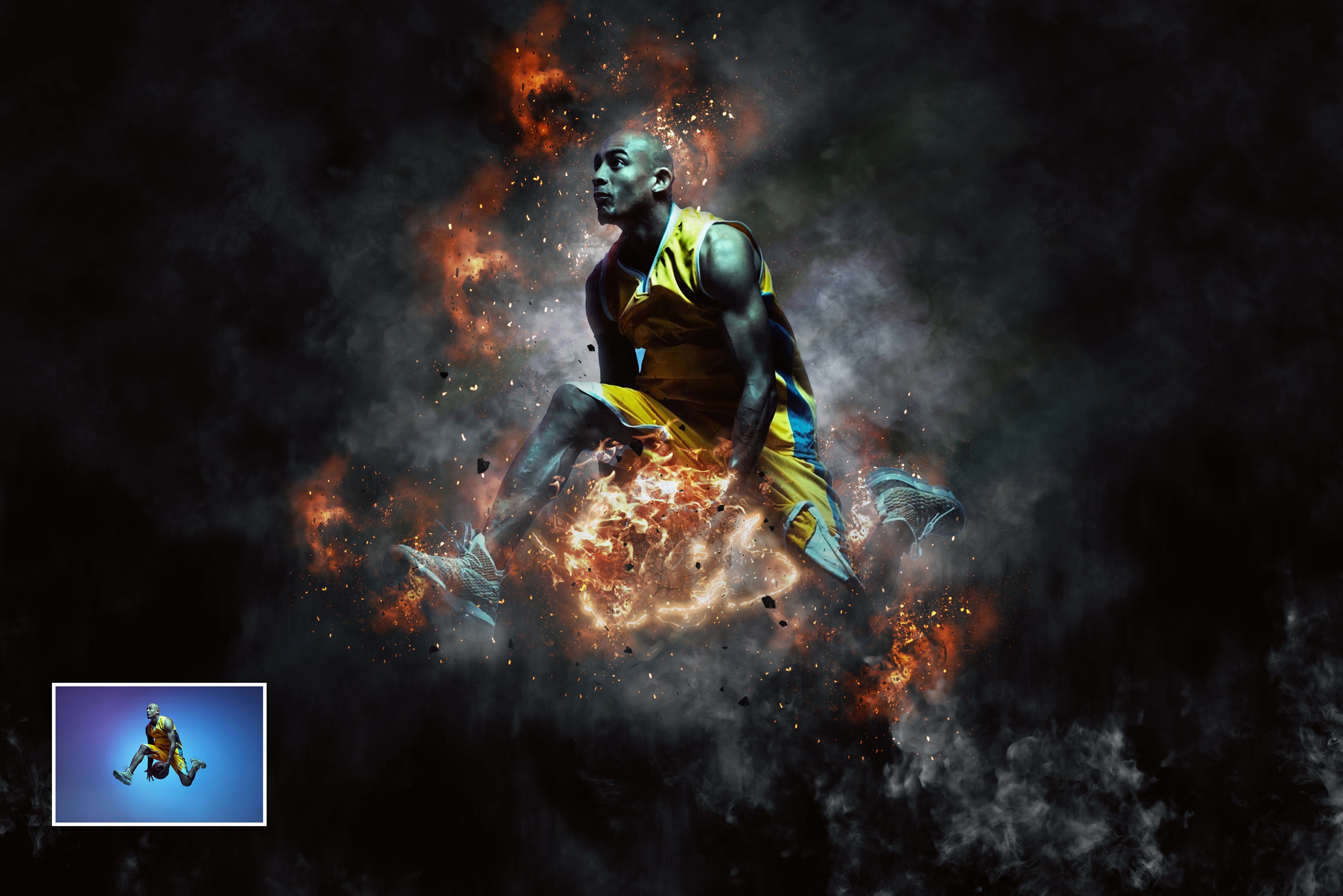 The Best Burn Photoshop Action, Burn Photo Effect, Fire Photo Effect ...