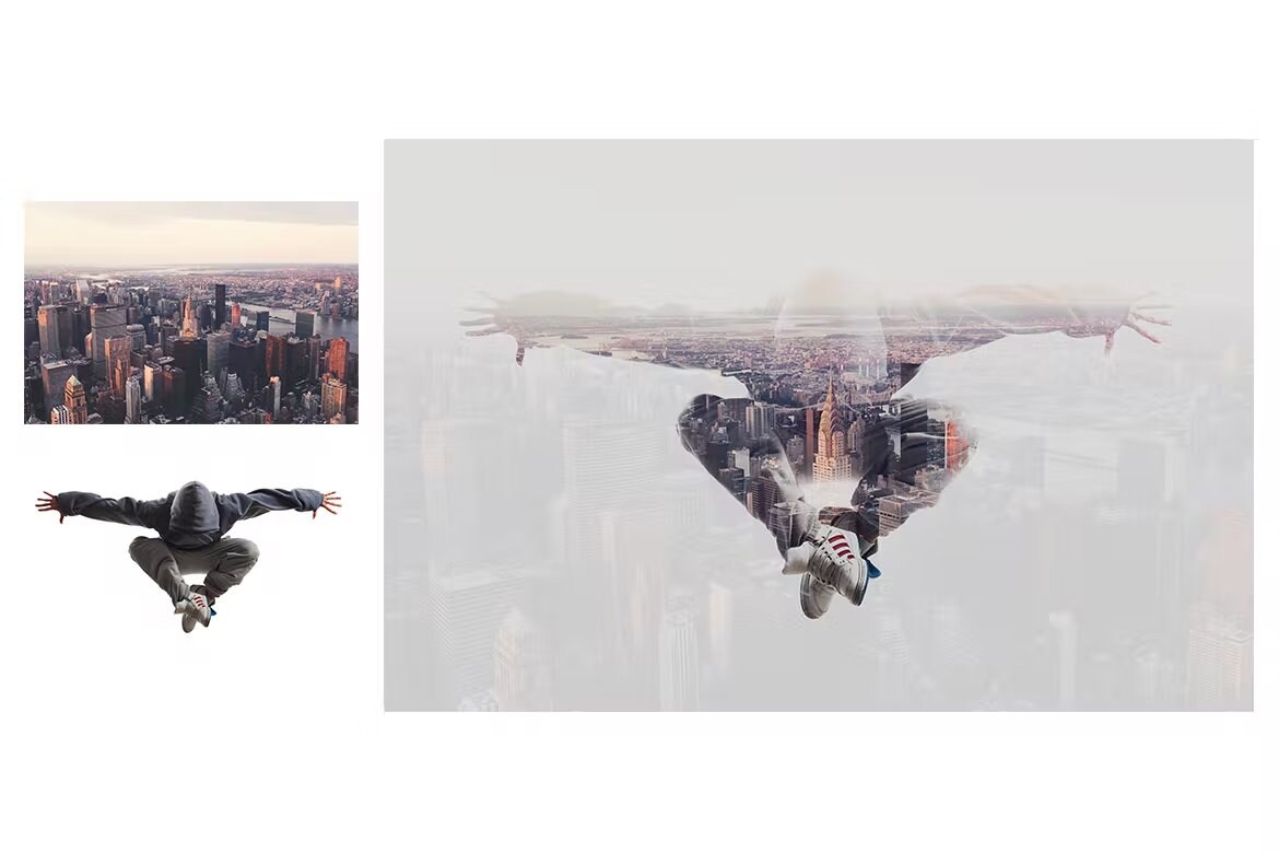 The Best Double Exposure Photoshop Action, Photoshop Brushes,photoshop ...