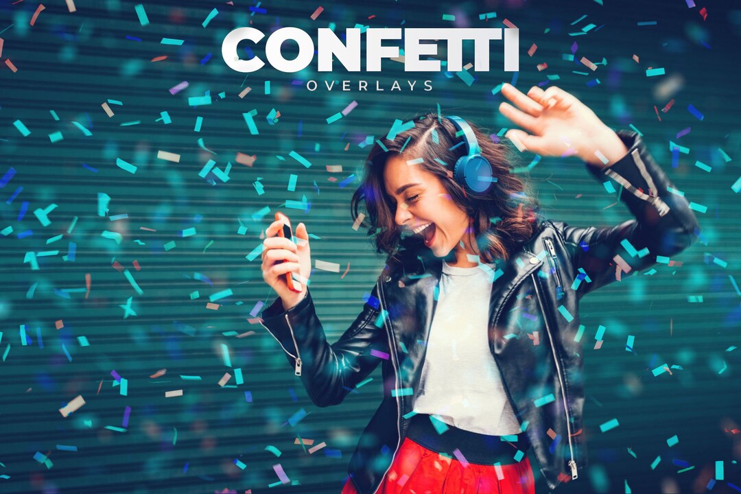 Confetti Overlay, Confetti Photoshop Overlay, Wedding Confetti Overlay ...