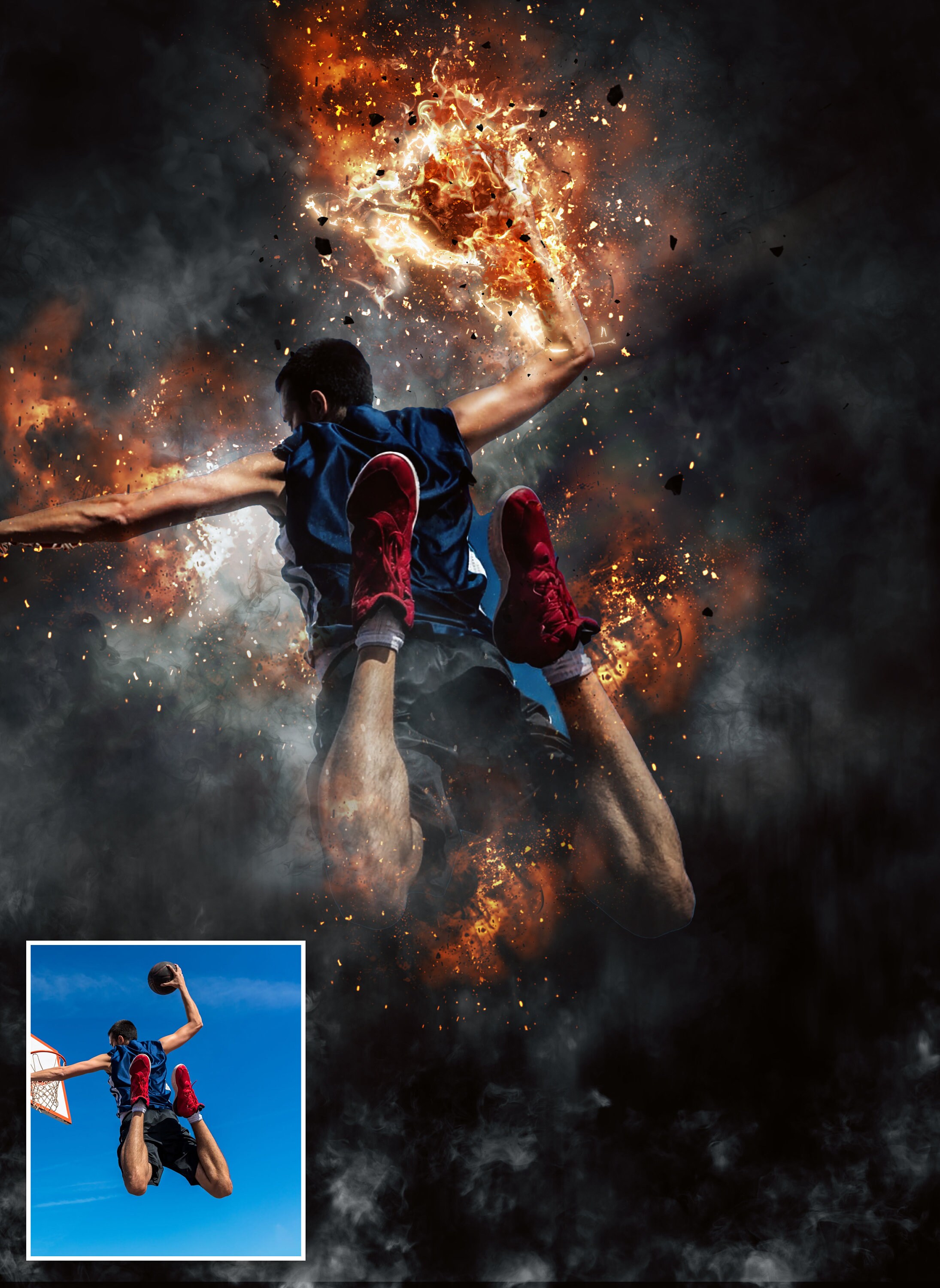The Best Burn Photoshop Action, Burn Photo Effect, Fire Photo Effect ...
