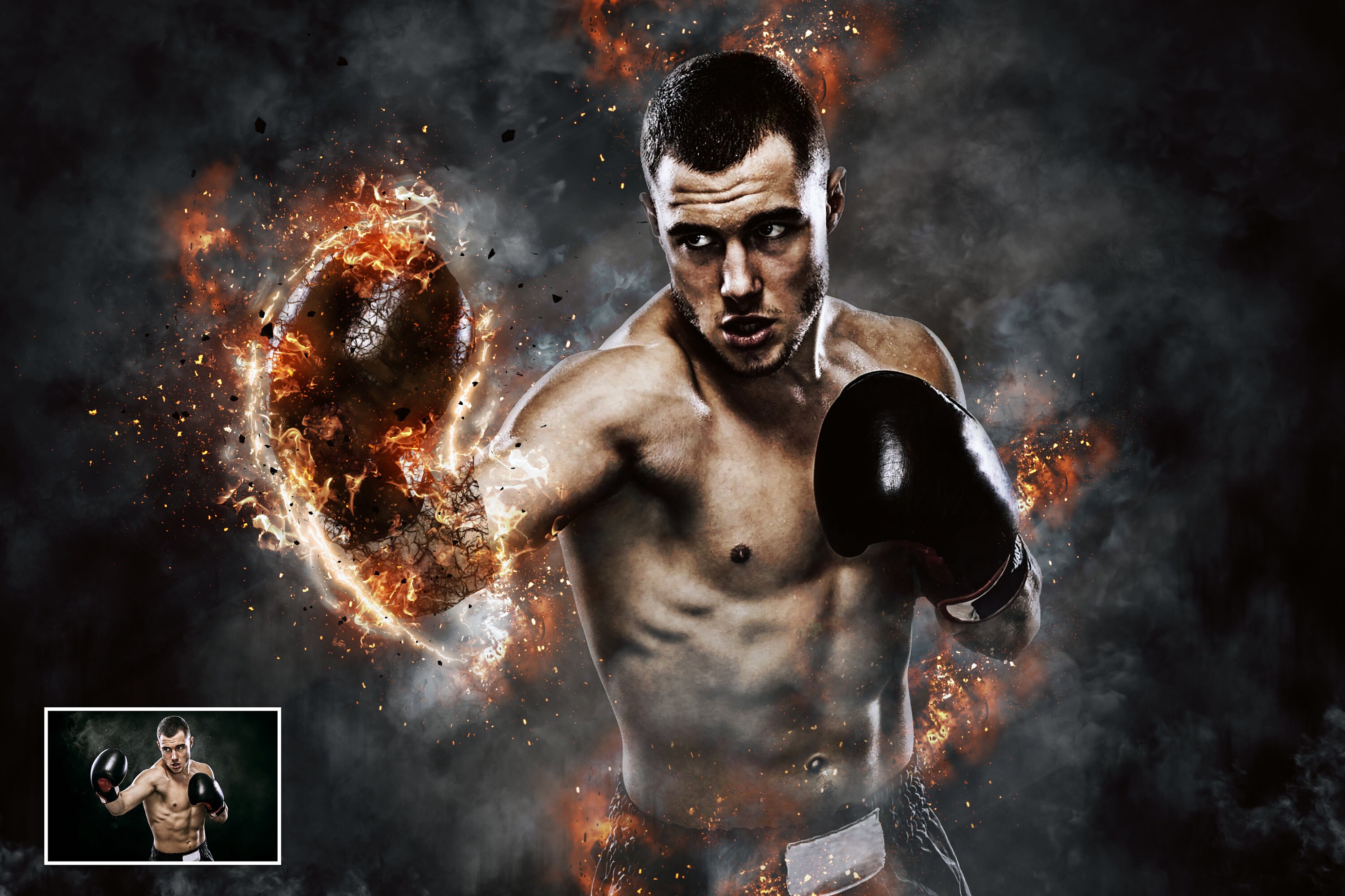 The Best Burn Photoshop Action, Burn Photo Effect, Fire Photo Effect ...