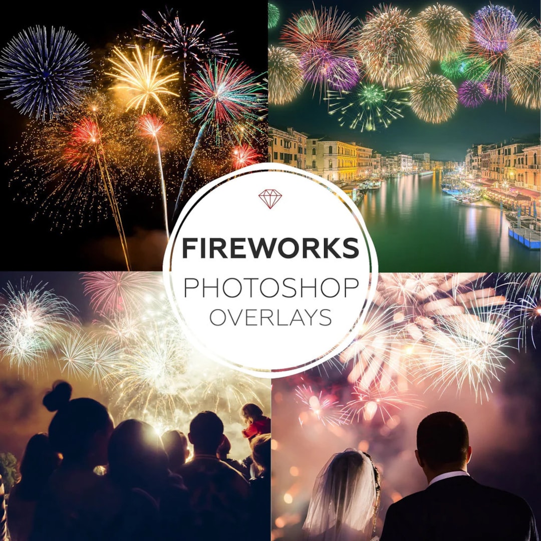 Fireworks Photoshop Overlay, Fireworks Effect Overlays,celebrate Overlay,fireworks Overlay for ...