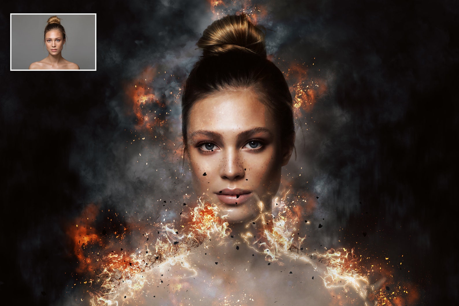 The Best Burn Photoshop Action, Burn Photo Effect, Fire Photo Effect ...
