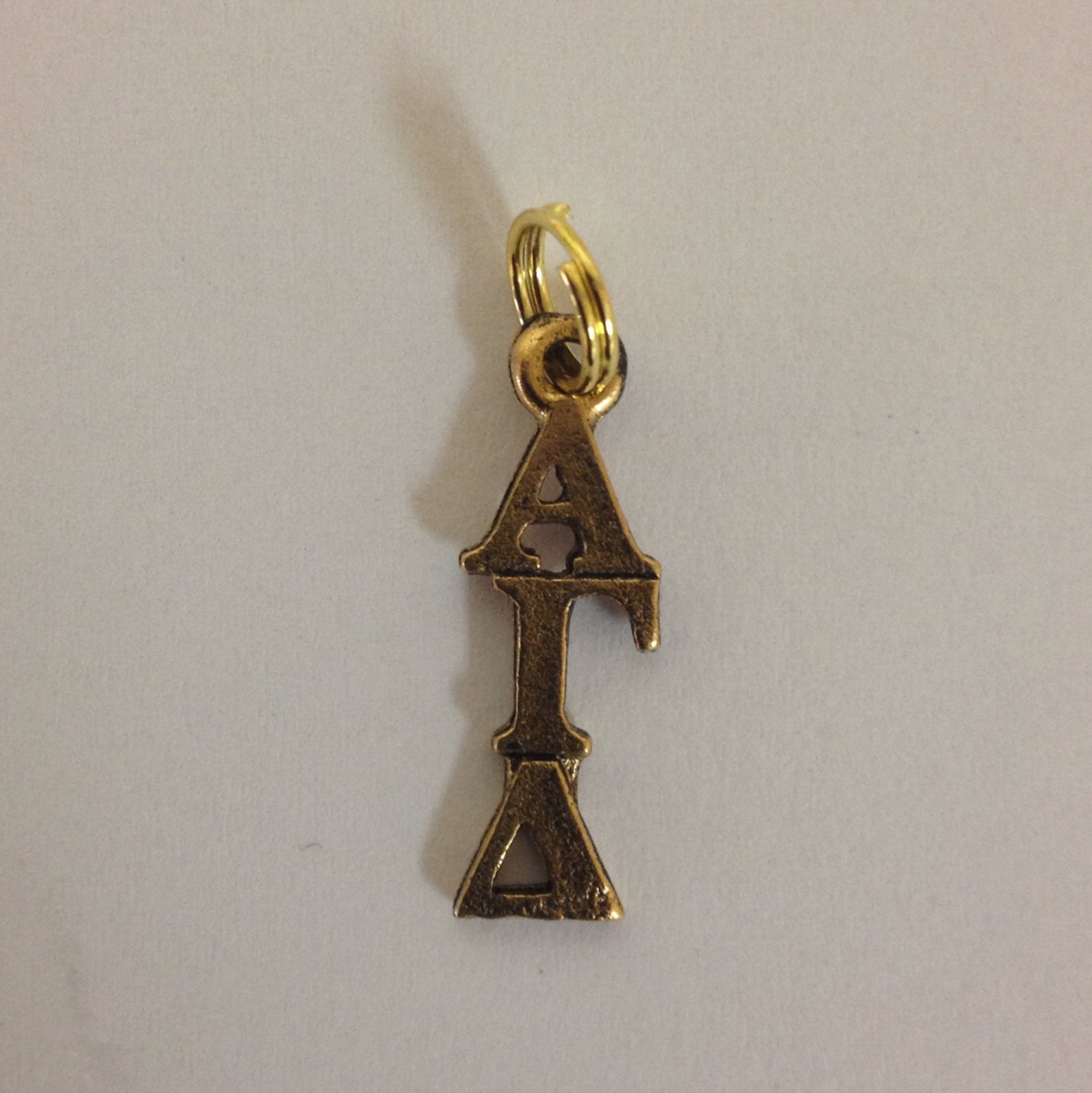 Alpha Gamma Delta AGD Sorority Greek Lavaliere Charm in 24K Gold Plate ...