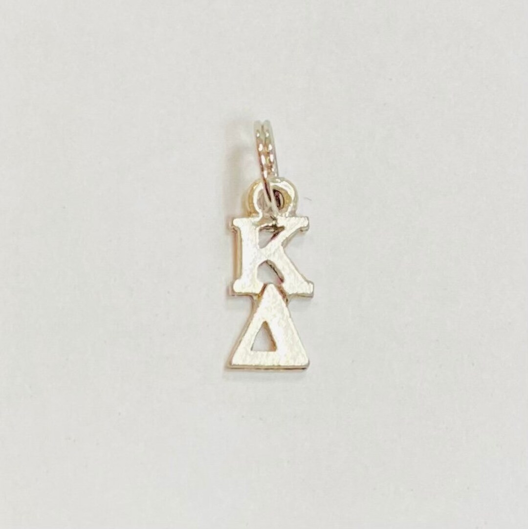 Kappa Delta KD Greek Sorority Silver Lavaliere Charm in Sterling Plate ...