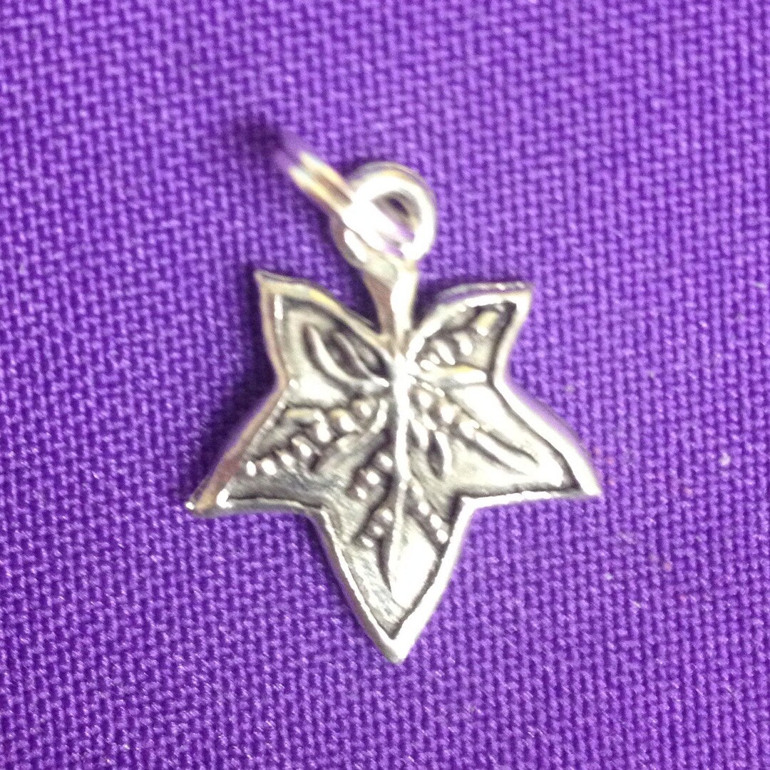Ivy Leaf Silver Charms - Alpha Kappa Alpha Mascot Charm, Alpha Phi ...