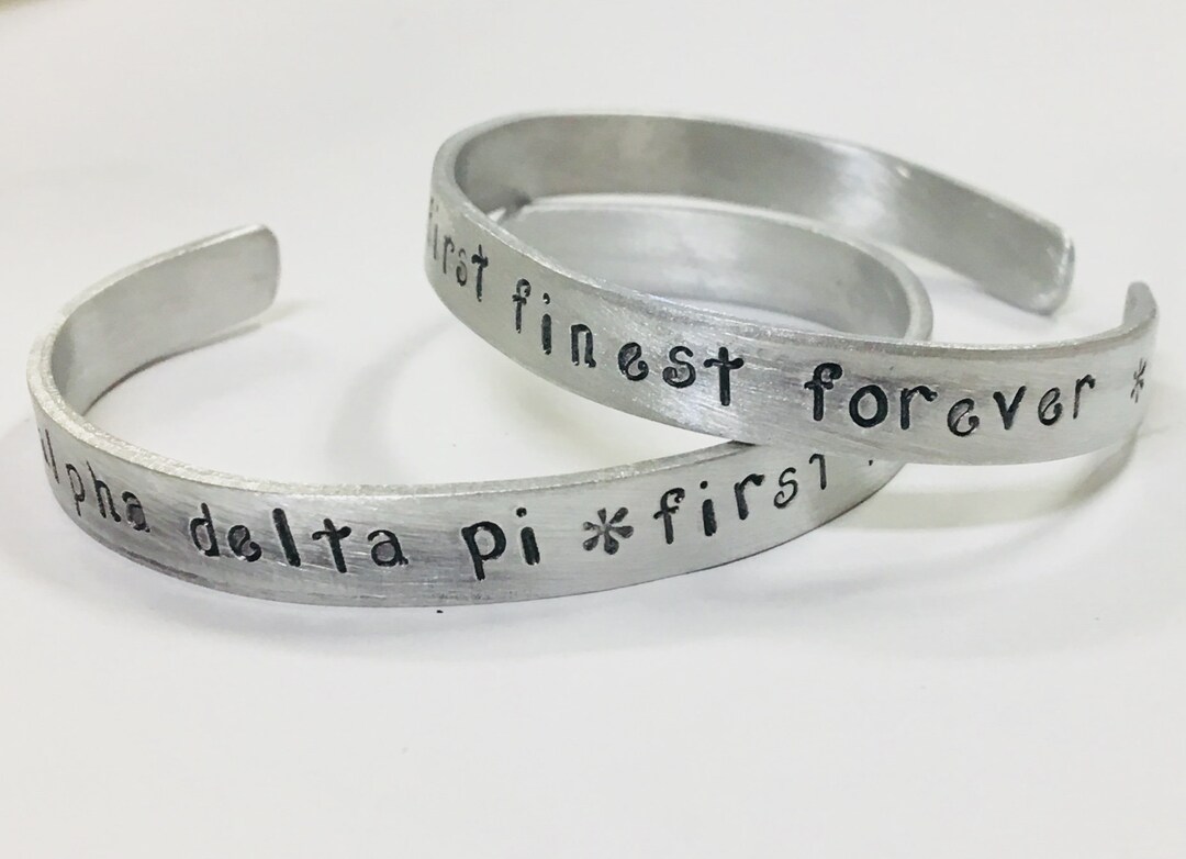 Alpha Delta Pi First Finest Forever Greek Sorority Quote Bracelet Adpi ...