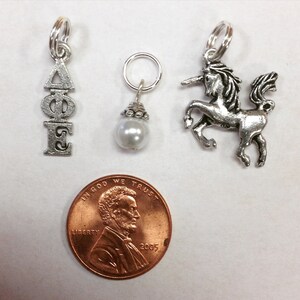 Delta Phi Epsilon Dphi Greek Sorority Charm Set - Mascot Unicorn Charm ...