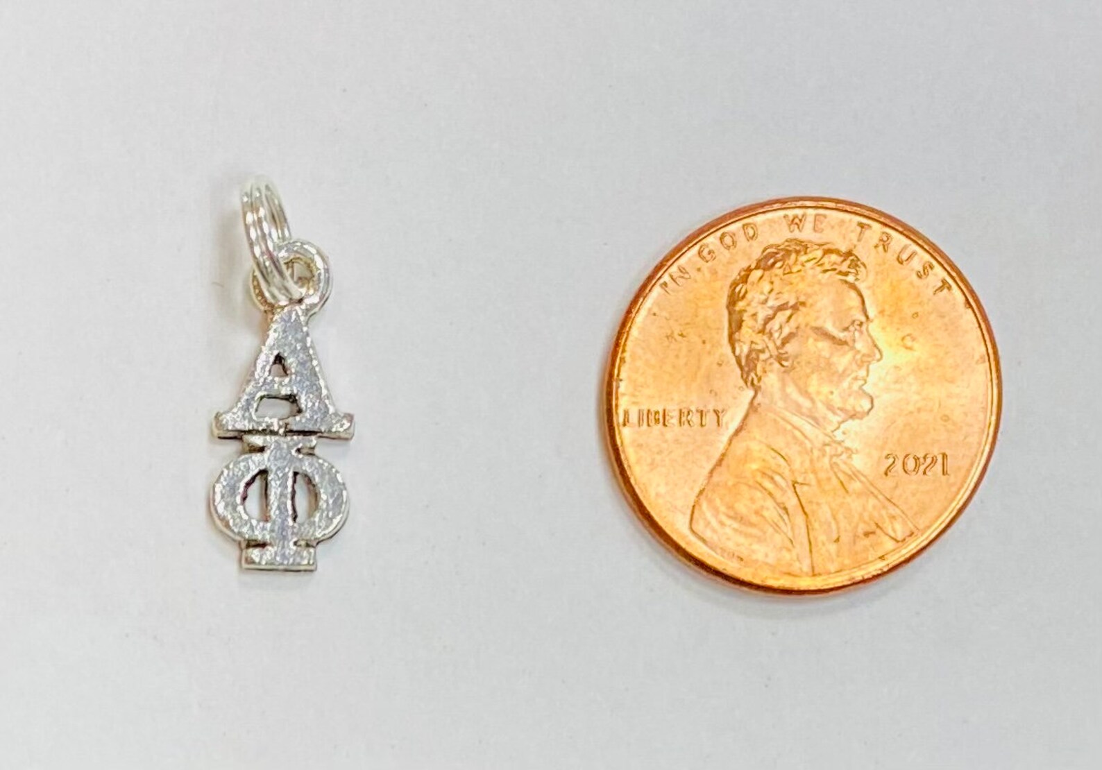 Alpha Phi AP Sorority Greek Lavaliere Charm in Sterling Plate - Etsy