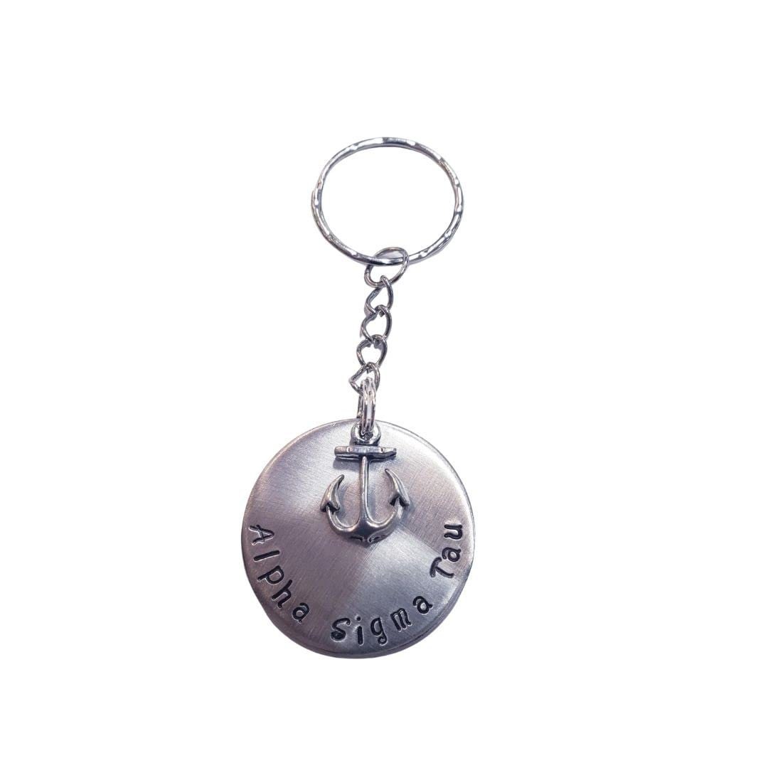 Alpha Sigma Tau AST Sorority Greek Anchor Charm Keychain - Etsy