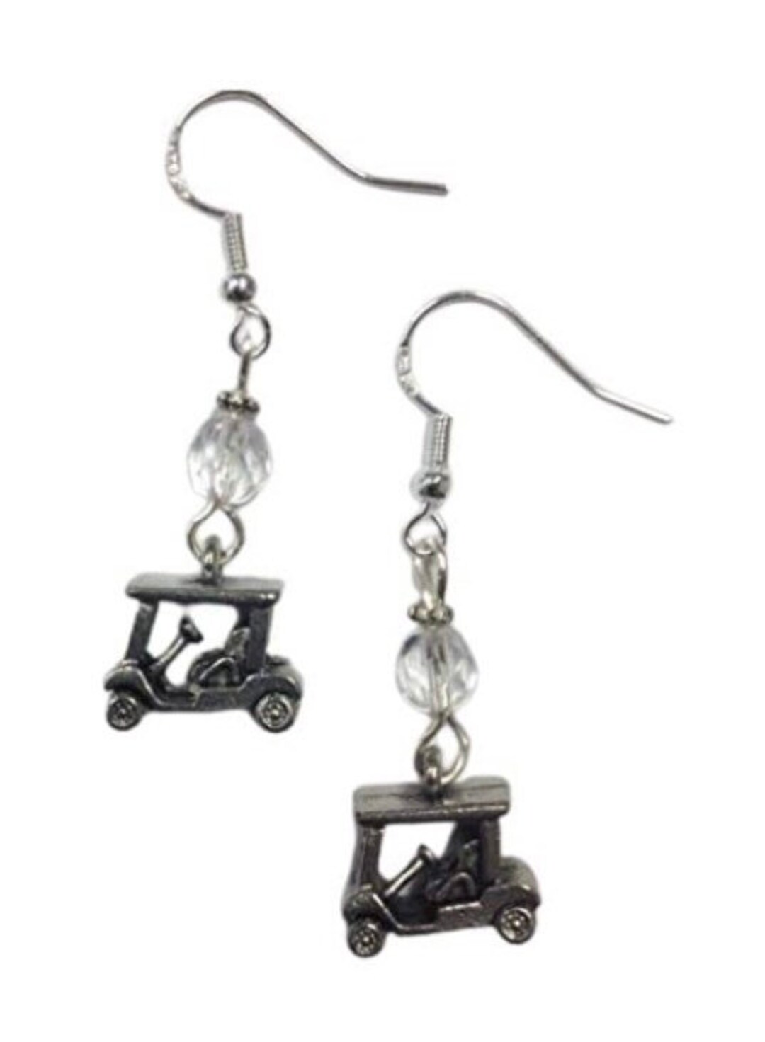 Golfer, Golf, Golf Cart, Golf Pro Charm Earrings - Etsy